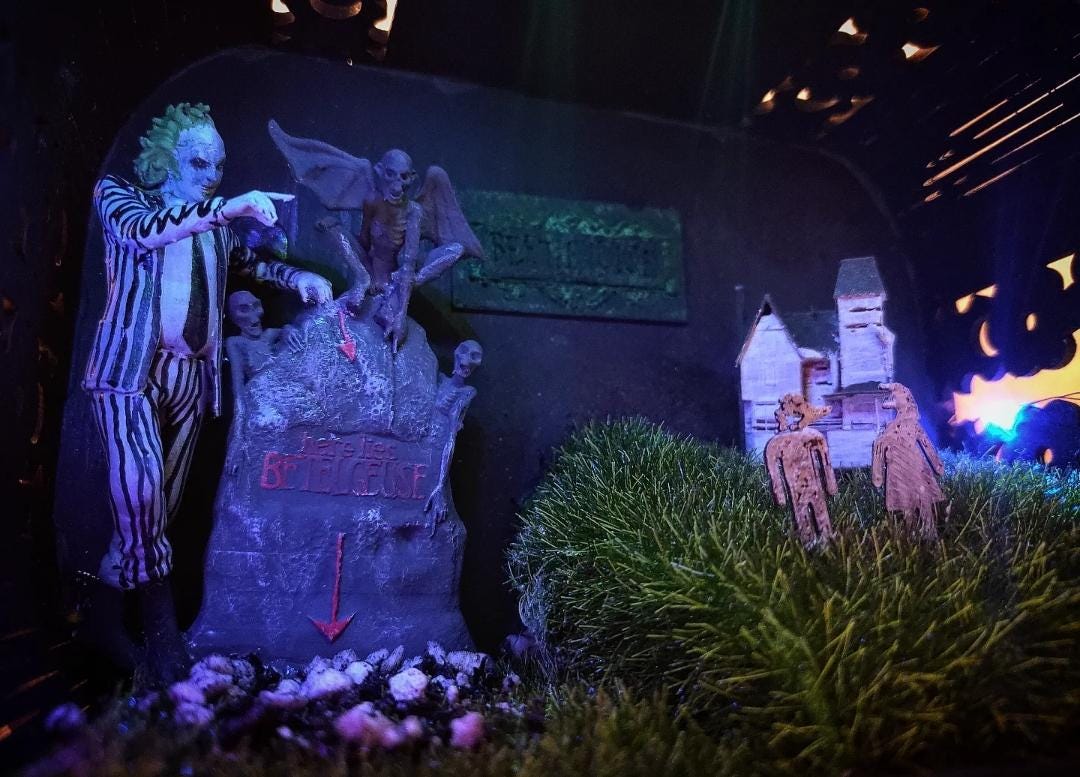 Beetlejuice 1988 Diorama Fast and Free Shipping With Tracking Number - Etsy