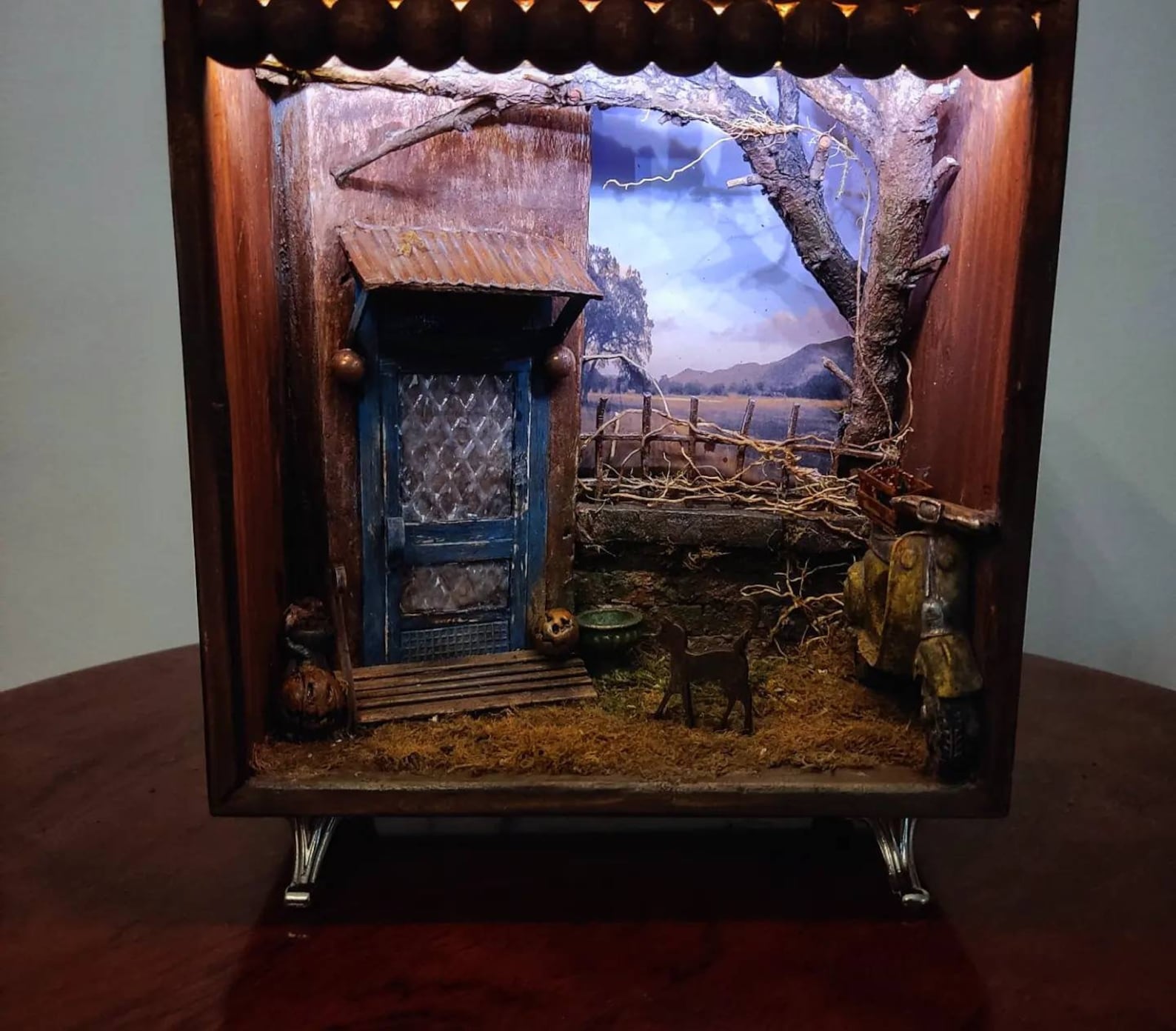 Rural Old House Diorama With Miniatures and Halloween Figures - Etsy UK