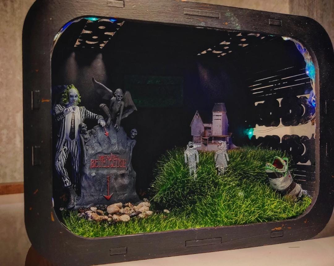 Beetlejuice 1988 Diorama Fast and Free Shipping With Tracking Number - Etsy