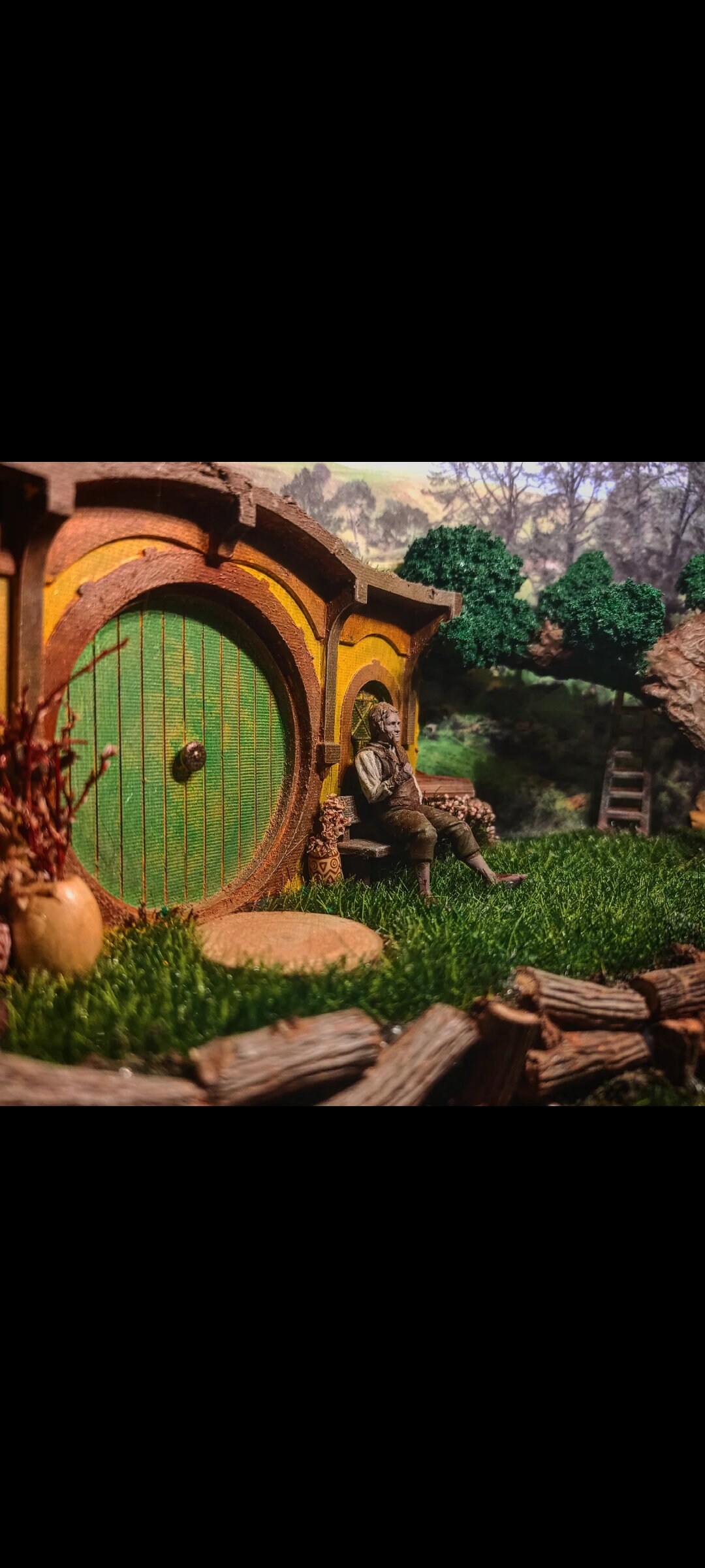 Shire Bilbo Baggins Hobbit Hole Box Diorama With Lights - Etsy