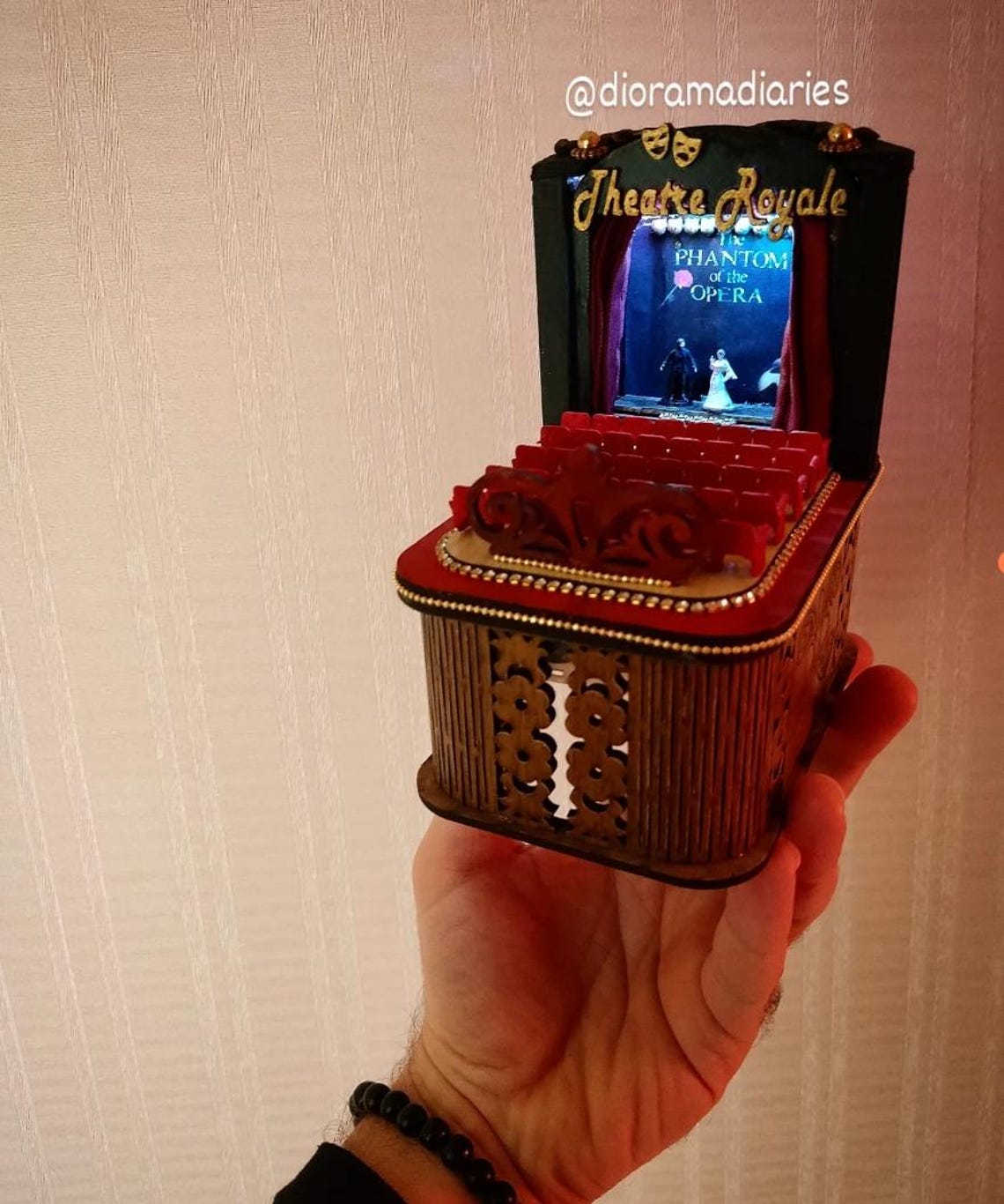 The Phantom of the Opera Ultra Miniature Pocket Theatre Diorama Fast ...
