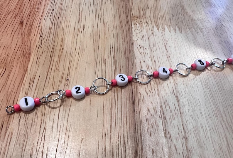 Knitting Stitch Marker With Row Counter - Etsy