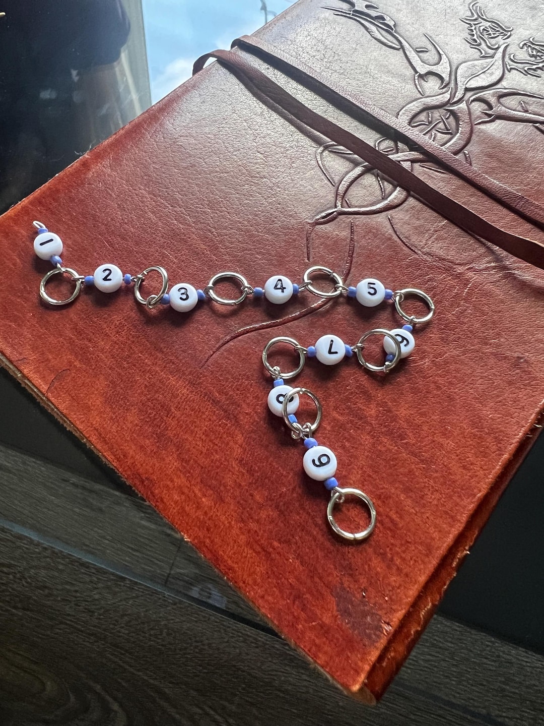 Knitting Stitch Marker With Row Counter - Etsy