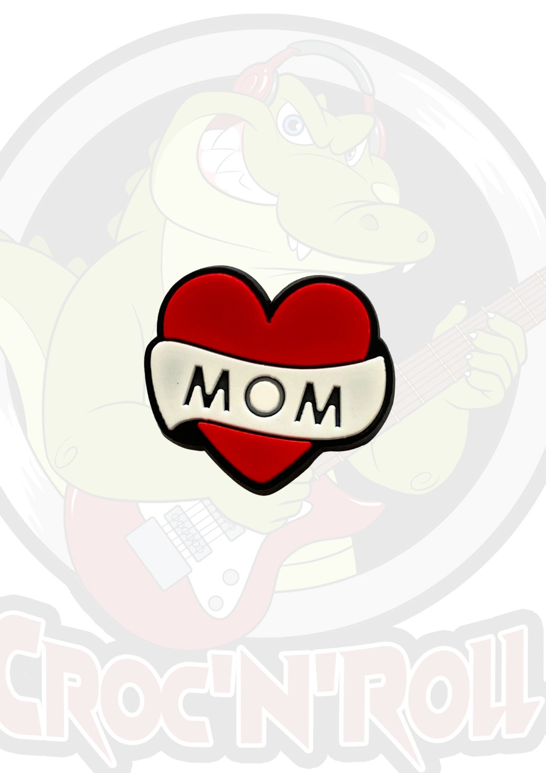 Mom Traditional Tattoo Heart Crocs Jibbitz Chams Shoe Accessories - Etsy