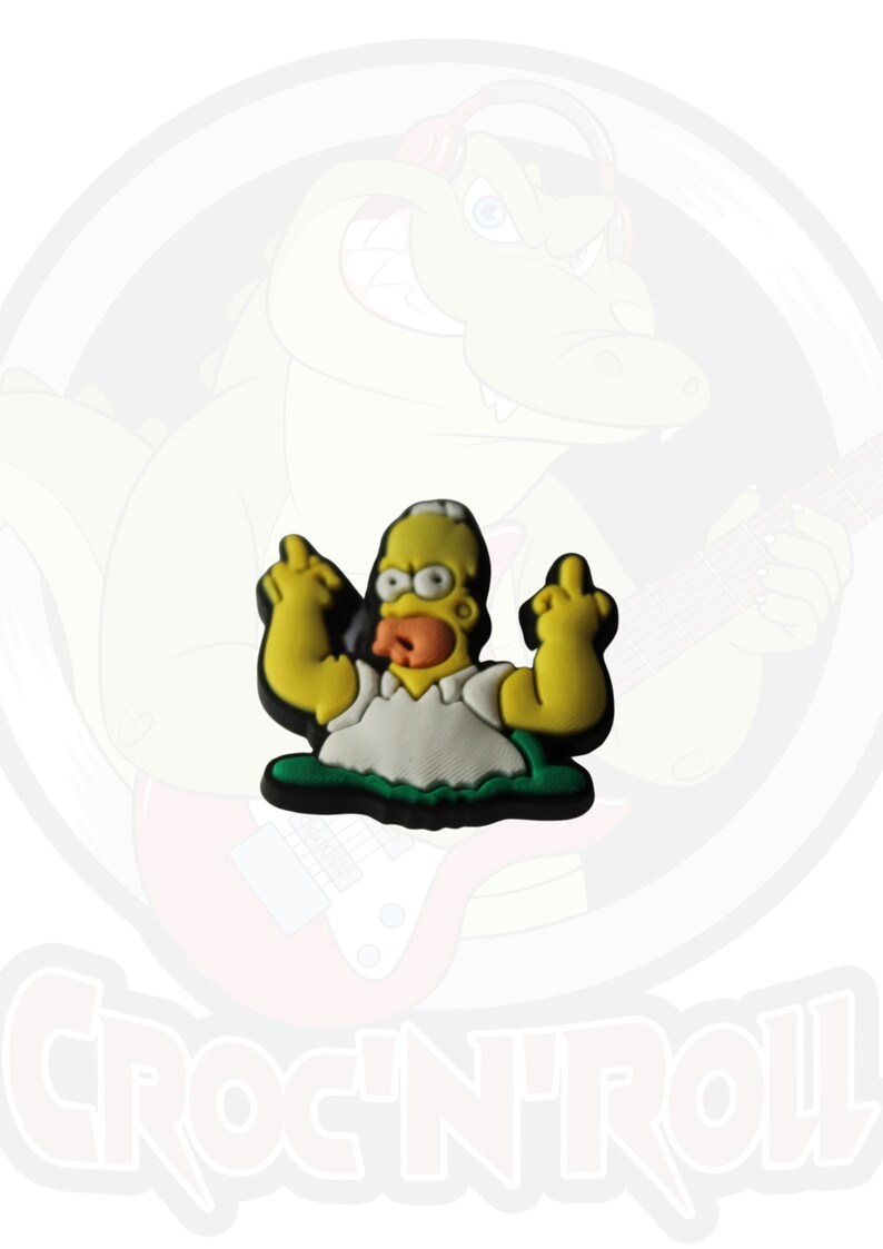 Lisa Bart Homer Simpson Cartoon Crocs Jibbitz Chams Shoe - Etsy