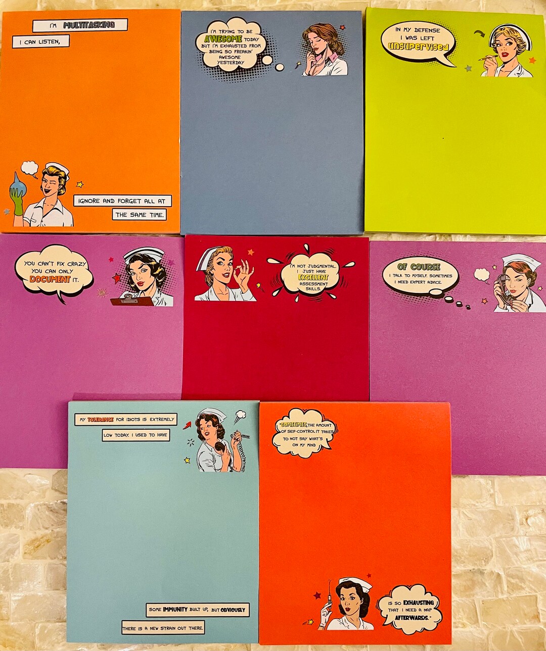 Nurse Stationery/funny Nurse Pen & Stationery Grab Bag - Etsy