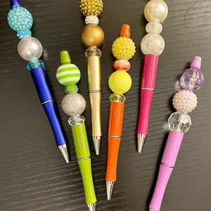 Beaded Pen/single Bead Pen/office Pen/custom Pen - Etsy