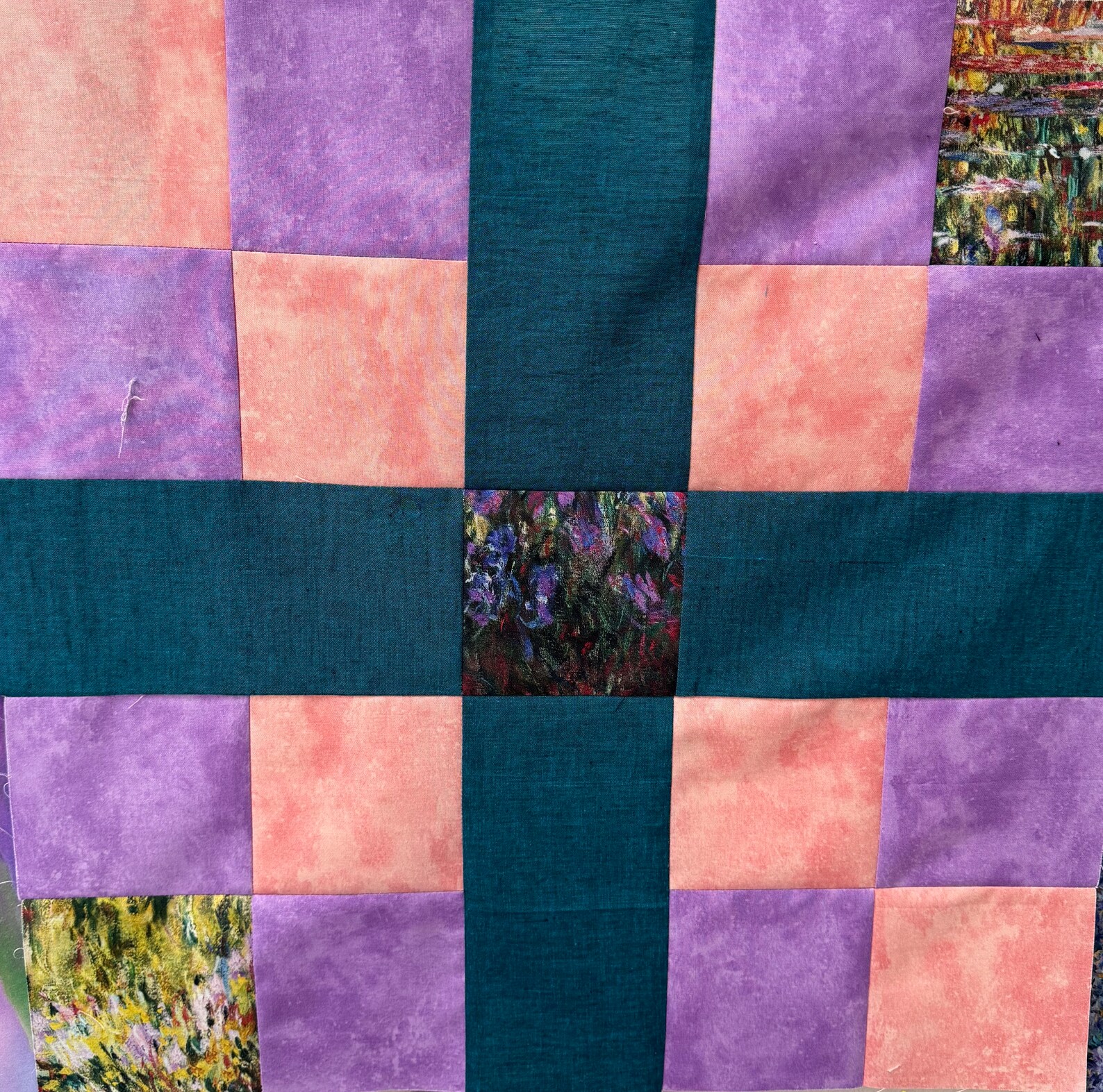 Monet Water Lily Quilt Panel Kit - Etsy