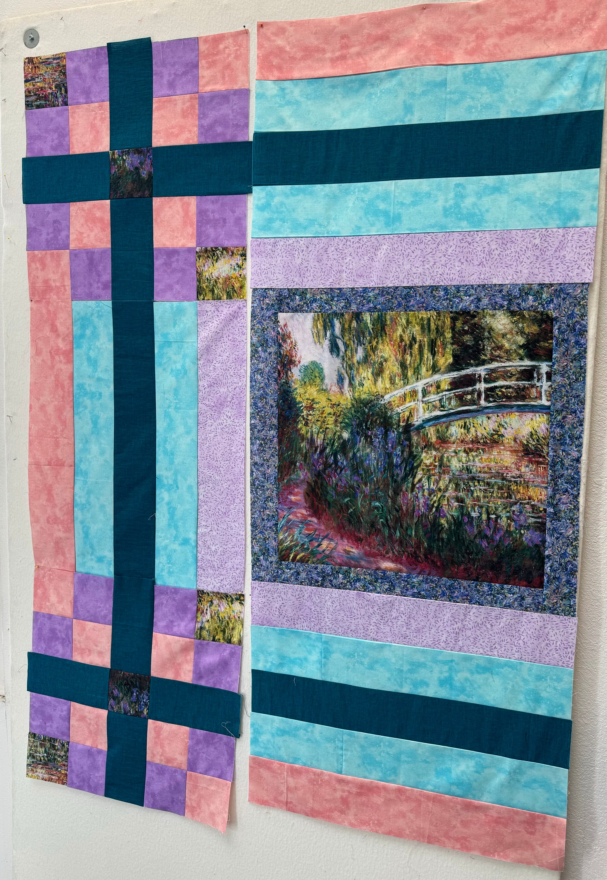 Monet Water Lily Quilt Panel Kit - Etsy