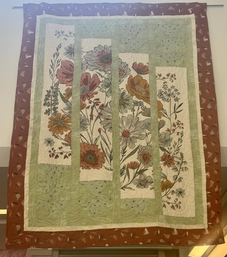 Woodland Wildflower Ingot Panel Quilt Kit - Etsy