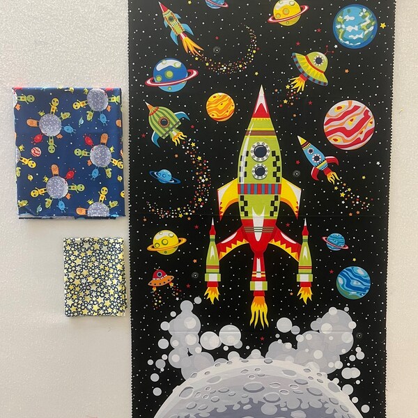 Rocket Ship Quilt Kit - Etsy