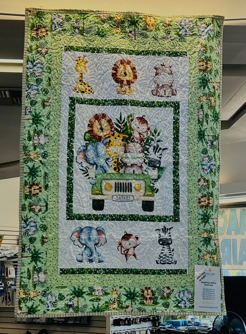 Wee Safari Panel Quilt Kit - Etsy