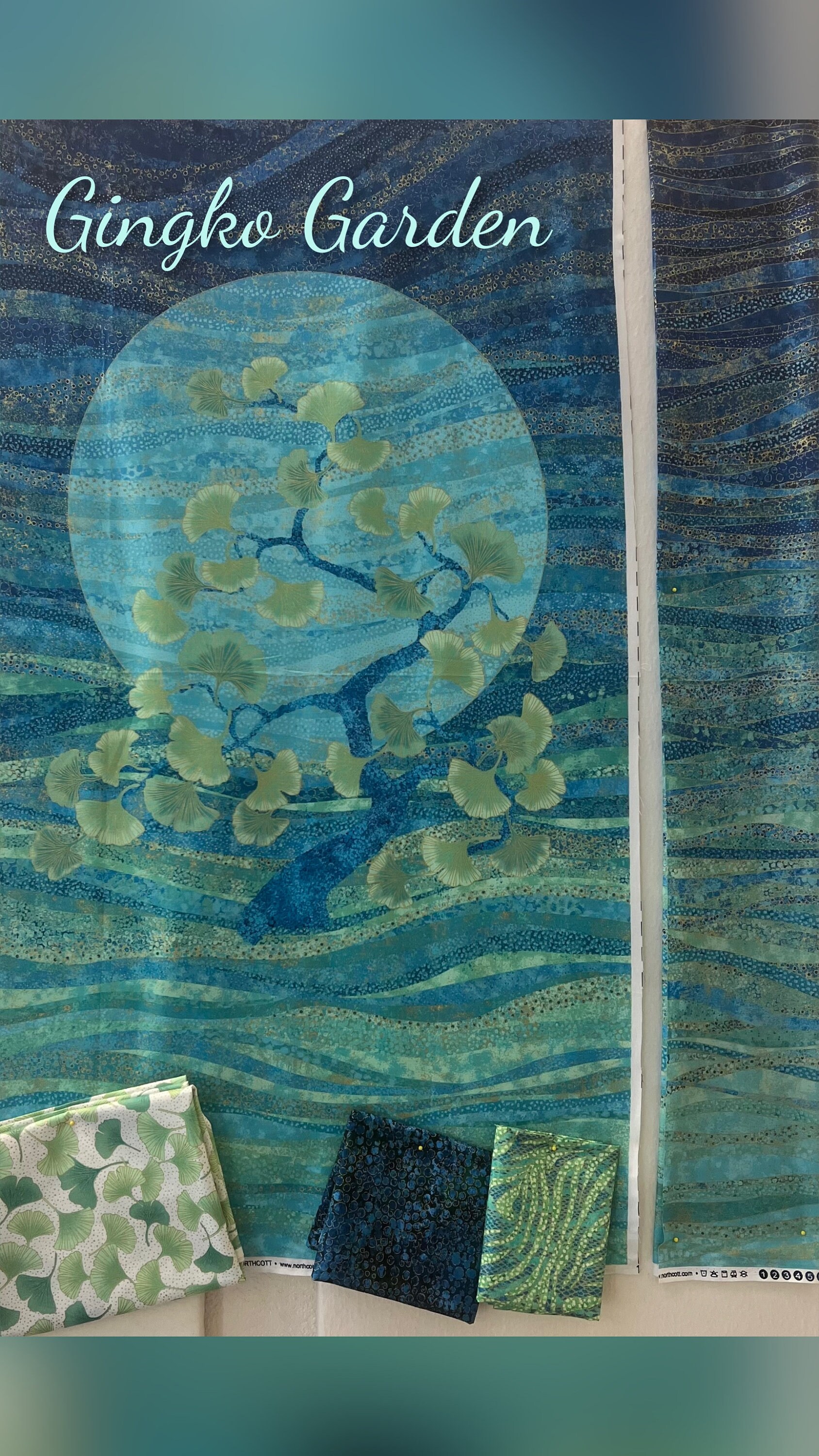 Ginkgo Garden Panel Quilt Kit - Etsy