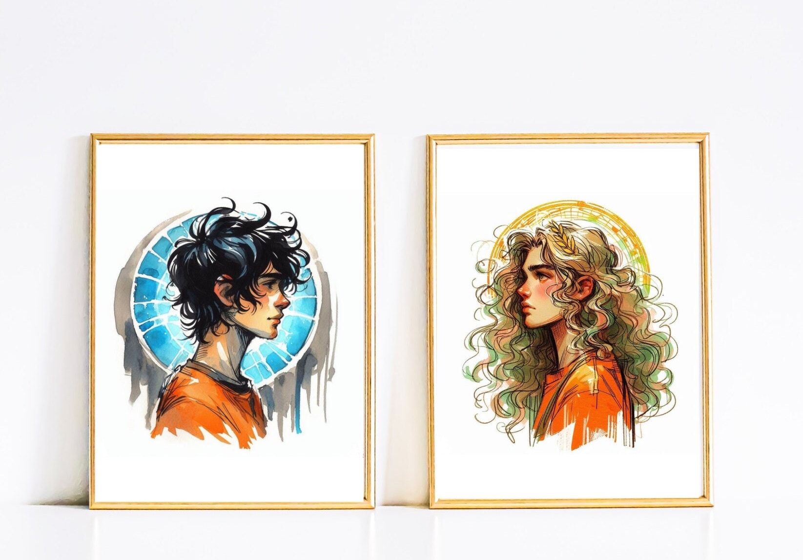 Percabeth Wall Art, Instant Download, Watercolor Art - Etsy