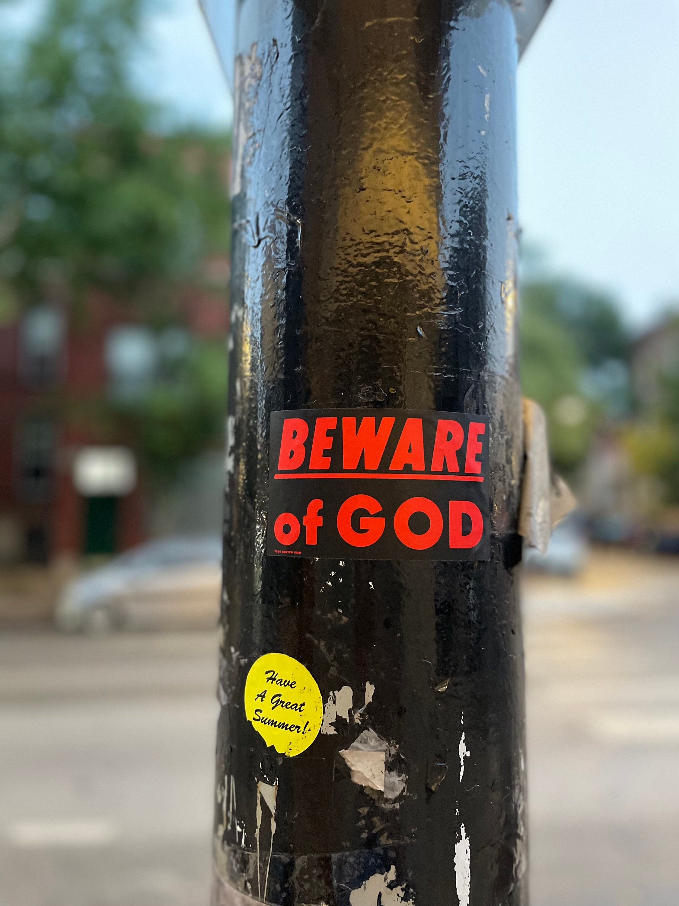 Beware of GOD Sticker - Etsy