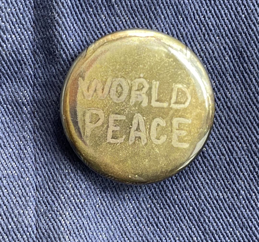 WORLD PEACE Pin - Etsy