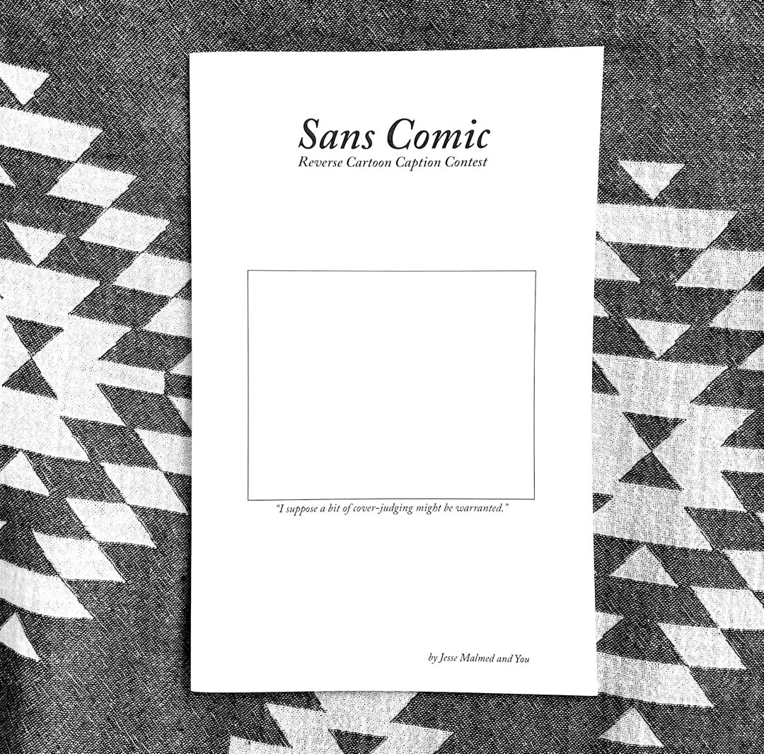 Sans Comic: Reverse Cartoon Caption Contest - Etsy