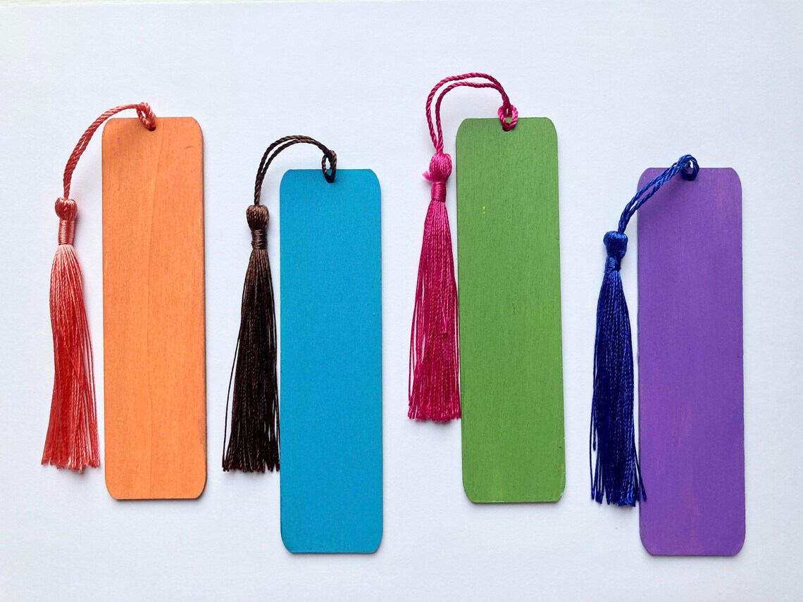 Personalised Bookmarks Set, Hand Painted Bookmarks, Unique Bookmark for ...