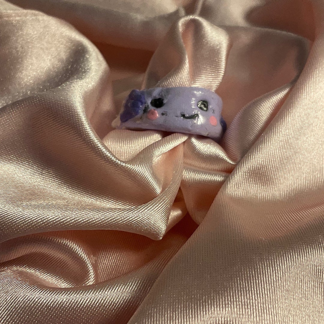 Purple Axolotl Ring | Aesthetic Jewelry | Trendy Jewelry | Clay Jewelry ...