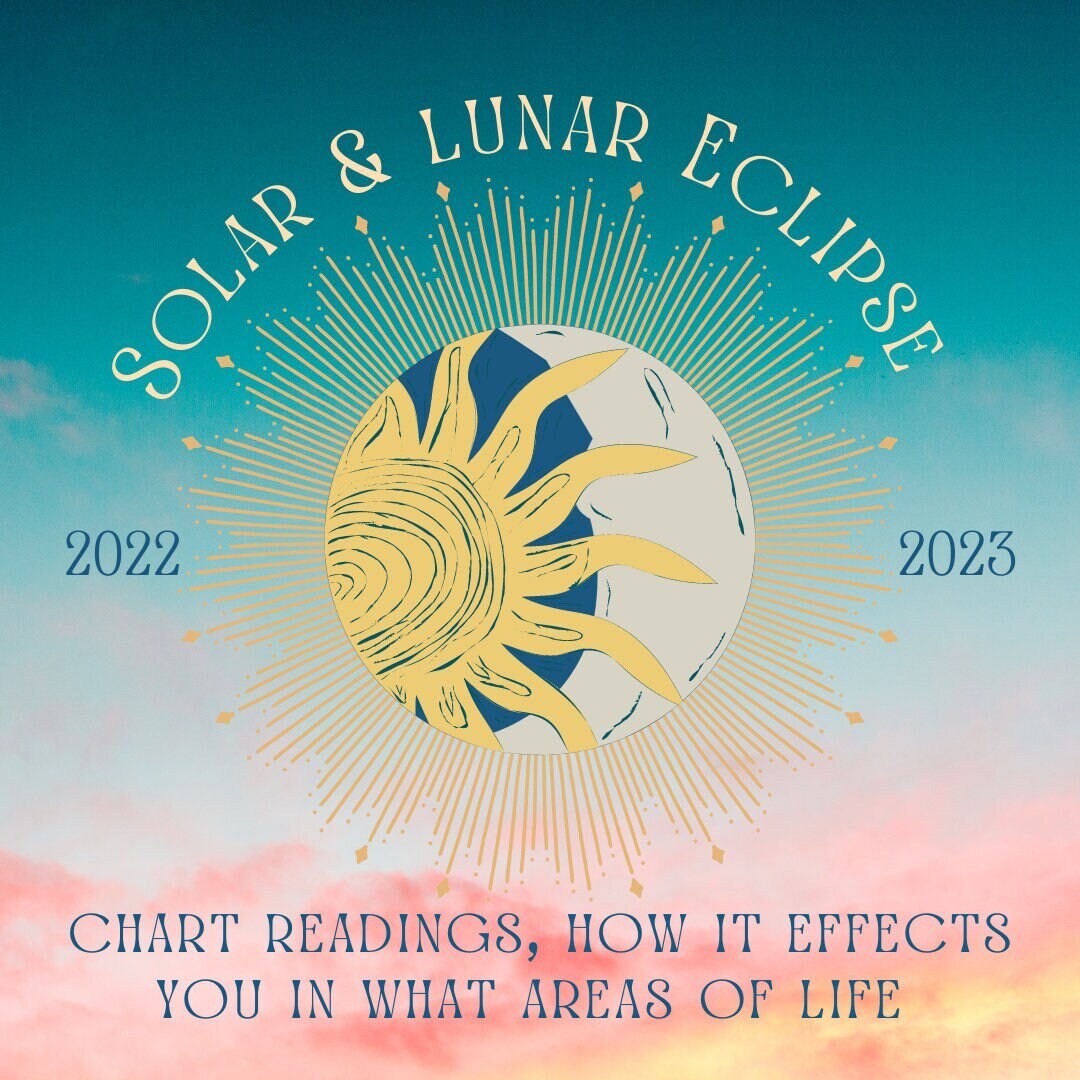 Solar and Lunar Eclipse Chart Readings for 2022 & 2023 - Etsy