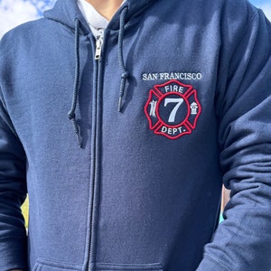 Custom Firefighter Sweatshirt, Maltese Cross Embroidered Sweatshirt ...