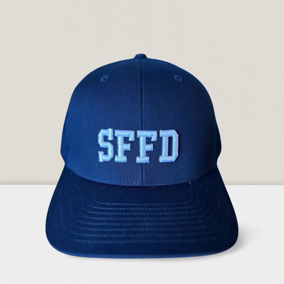 Personalized 3D Puff Embroidery Hat With Fire Department Initials ...