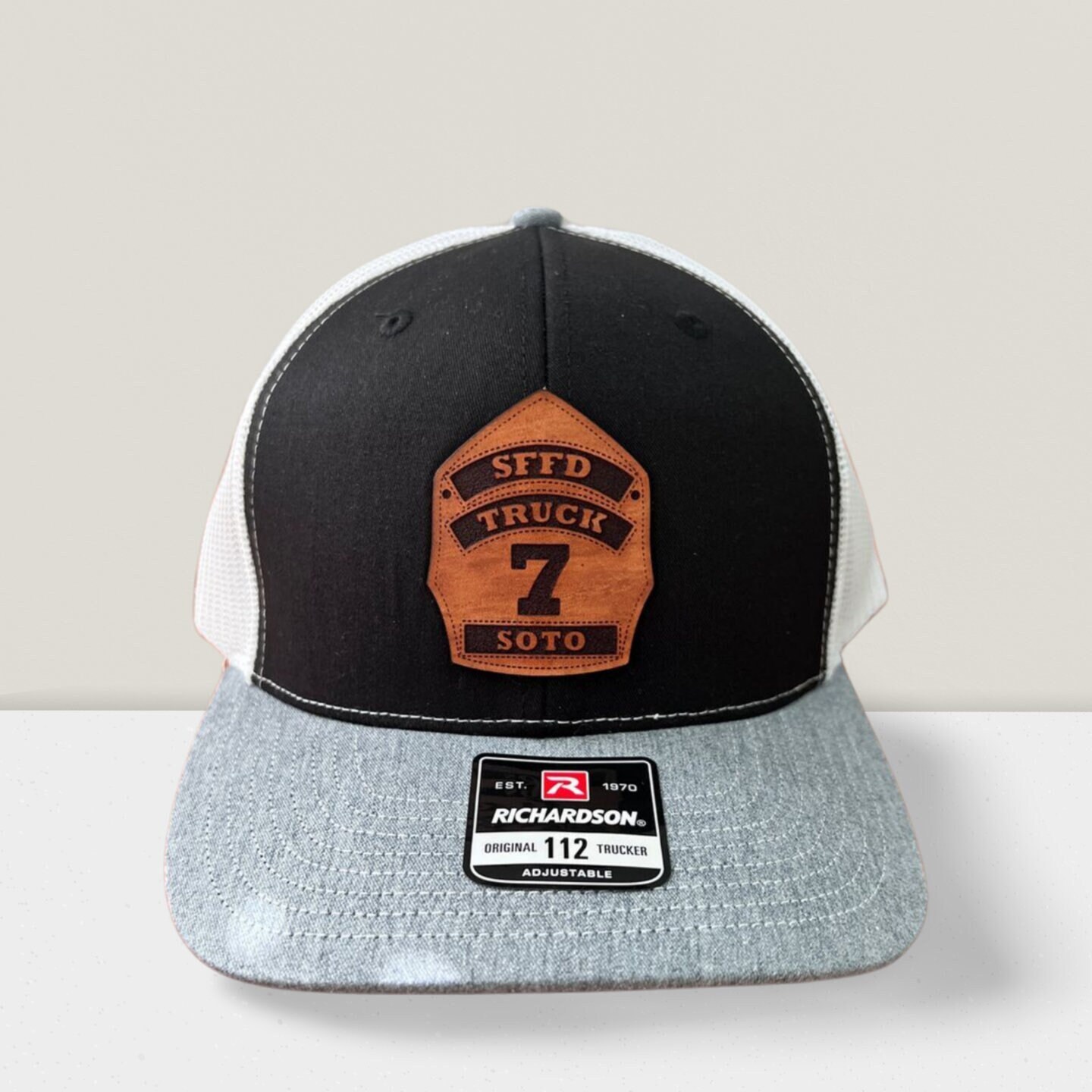 Custom Fire Department Shield Hat, Firefighter Hat, Fire Station Hat ...