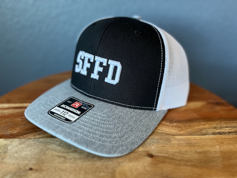 Personalized 3D Puff Embroidery Hat With Fire Department - Etsy