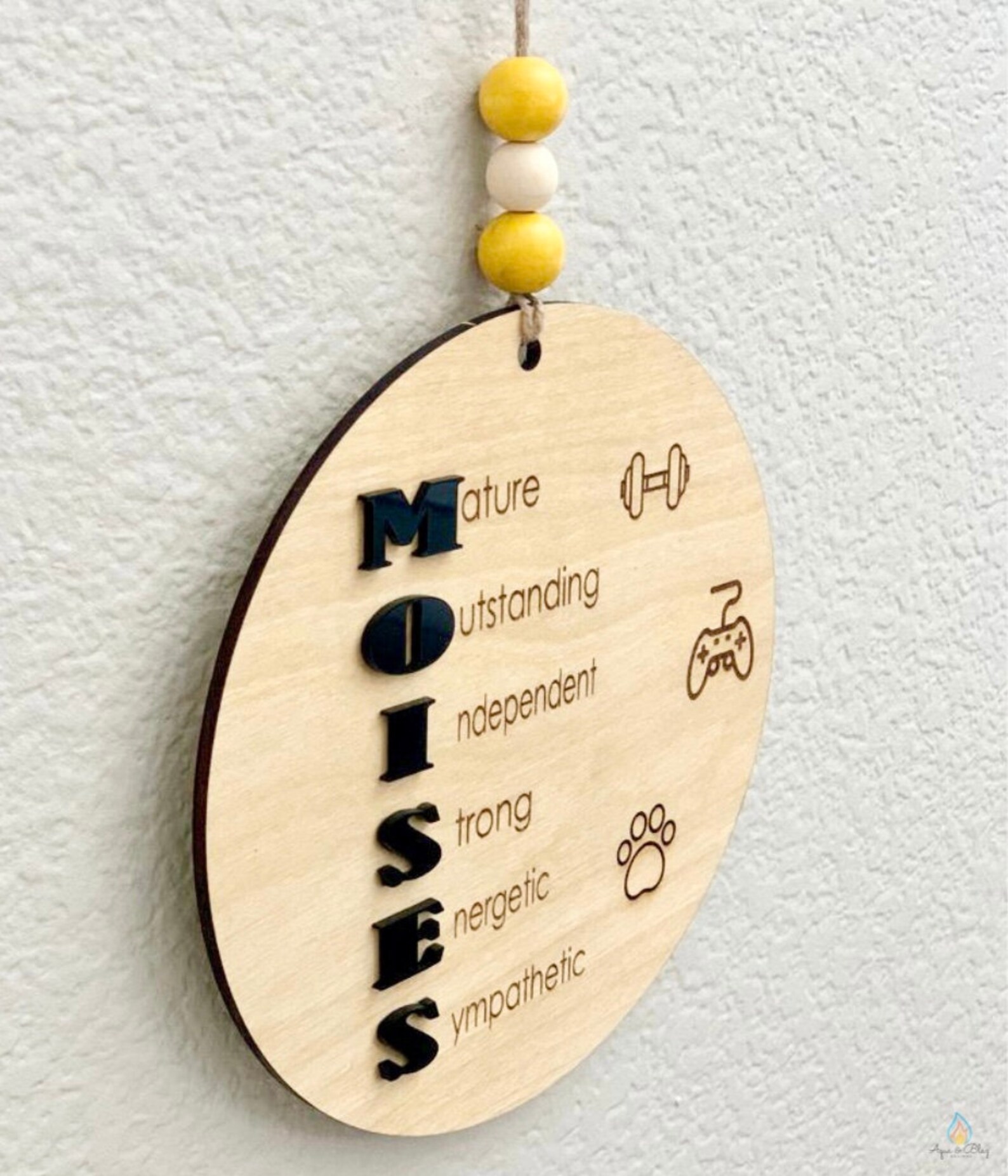 Name Acronym Sign Personalized Sign - Etsy