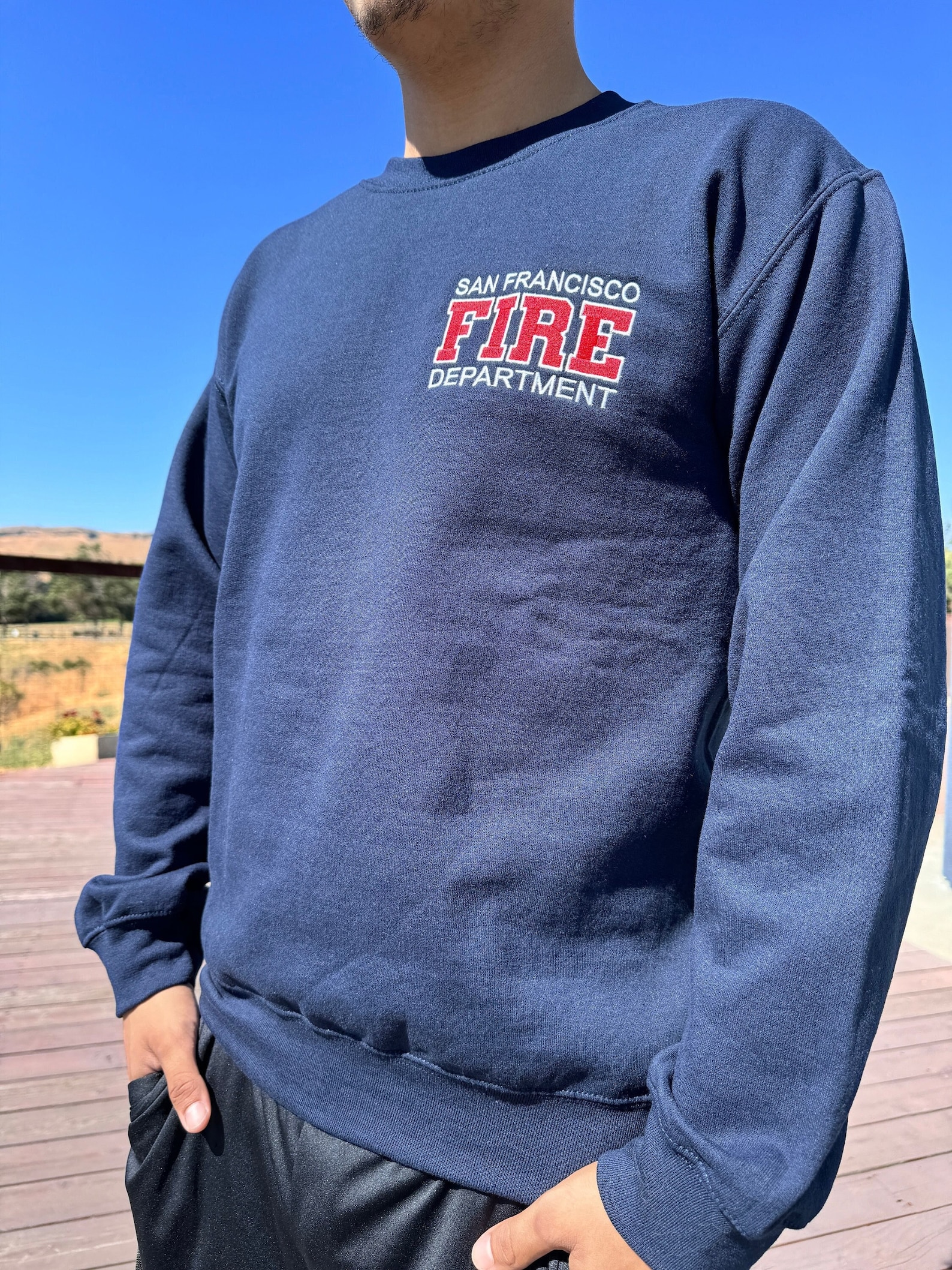 Custom Fire Department Crewneck, Fire Department Full Zip Hoodie ...