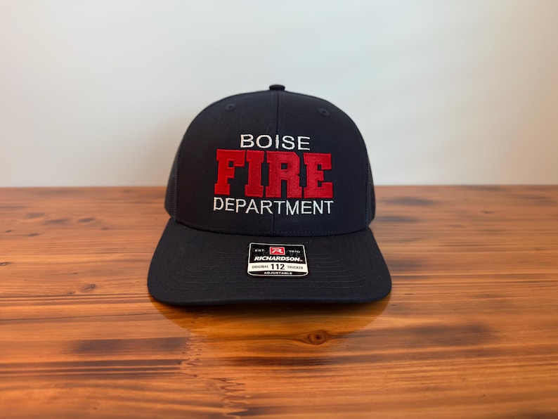 Custom Fire Department Hat, Personalized Embroidered Cap With FIRE in ...