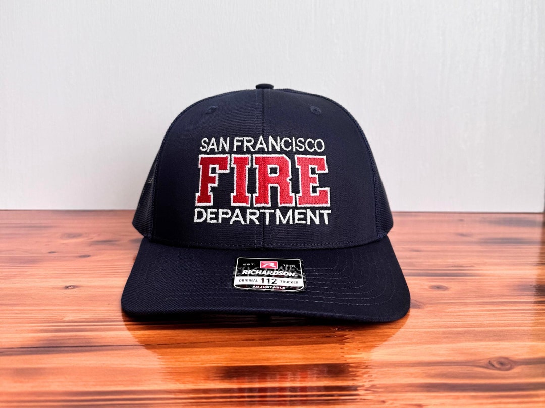 Custom Fire Department Hat Personalized Firefighter Gift Richardson ...