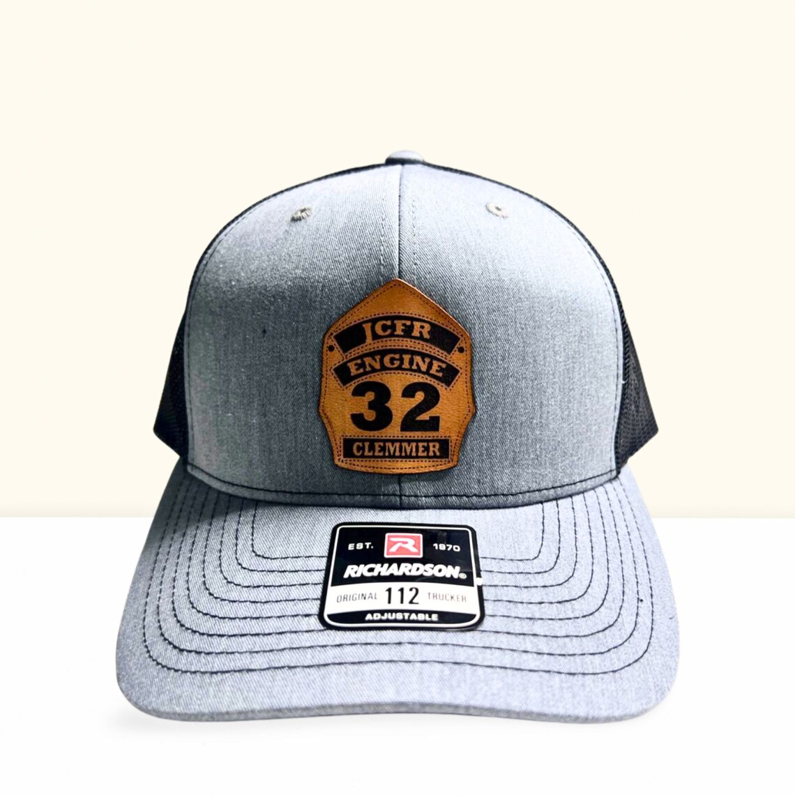 Custom Fire Department Shield Hat, Firefighter Hat, Fire Station Hat ...