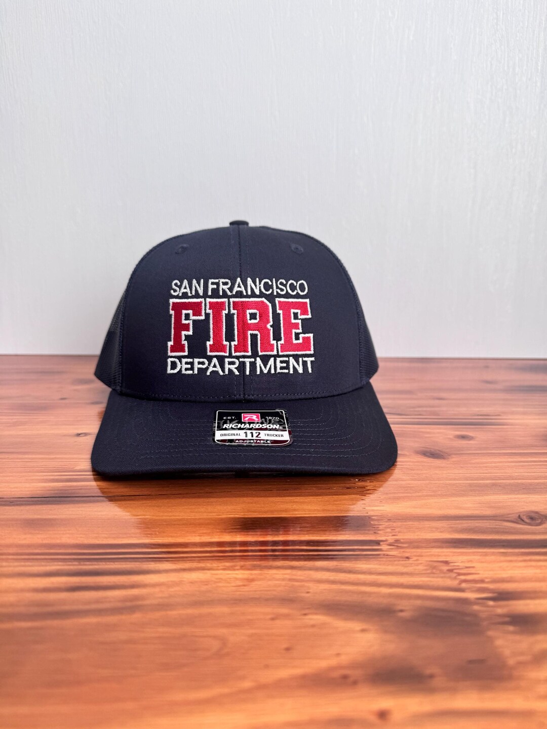 Custom Fire Department Hat Personalized Firefighter Gift Richardson ...