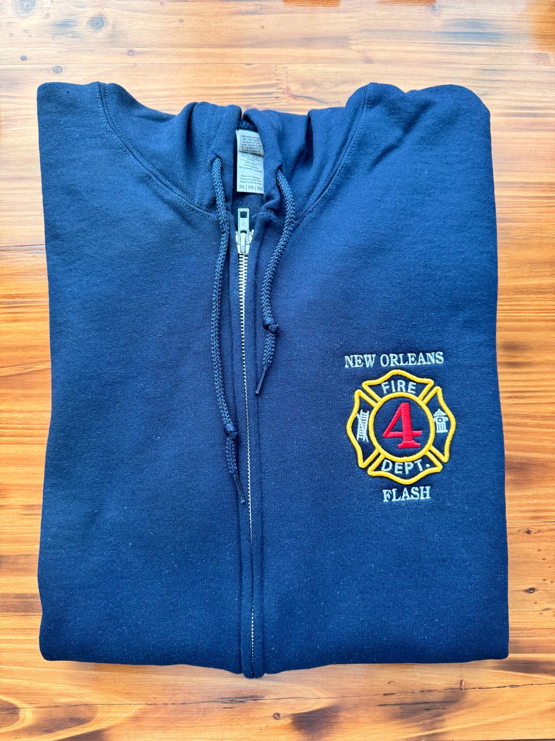 Custom Fire Department Hoodie Personalized Firefighter Apparel Station ...