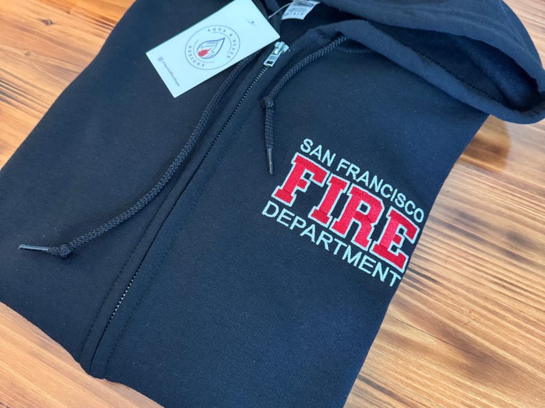 Custom Fire Department Crewneck, Fire Department Full Zip Hoodie ...