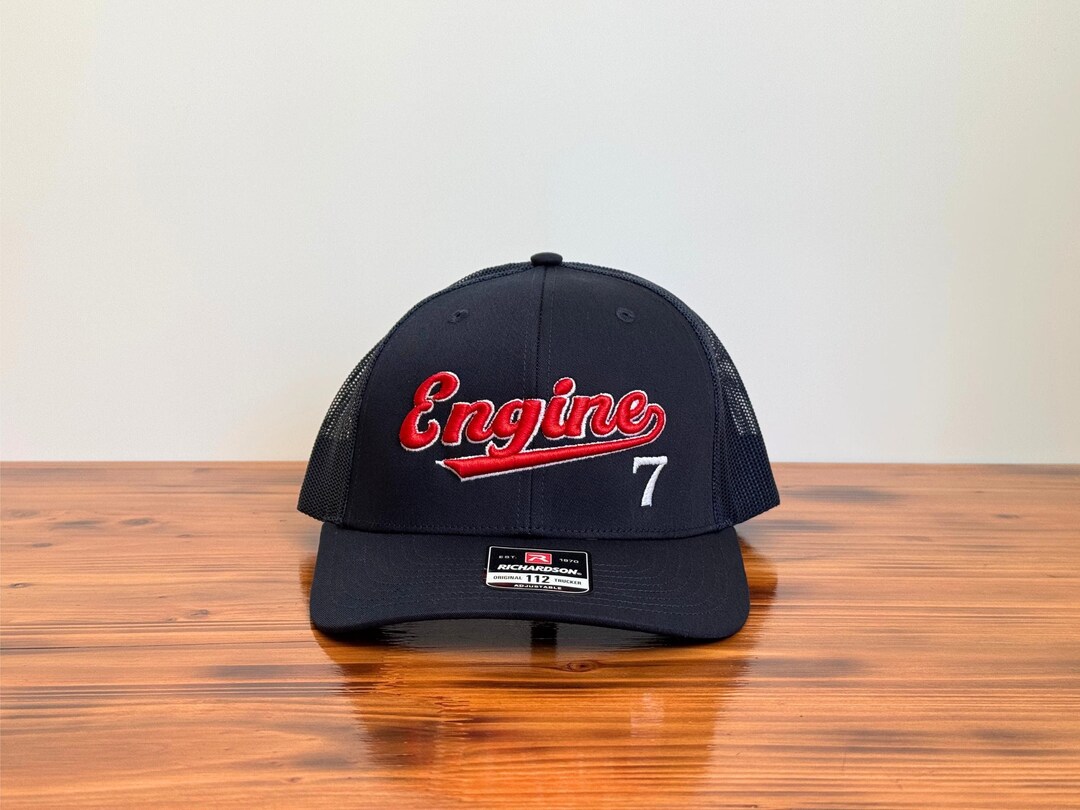 Personalized Firefighter Hat Custom Fire Station Hat Fire Department ...