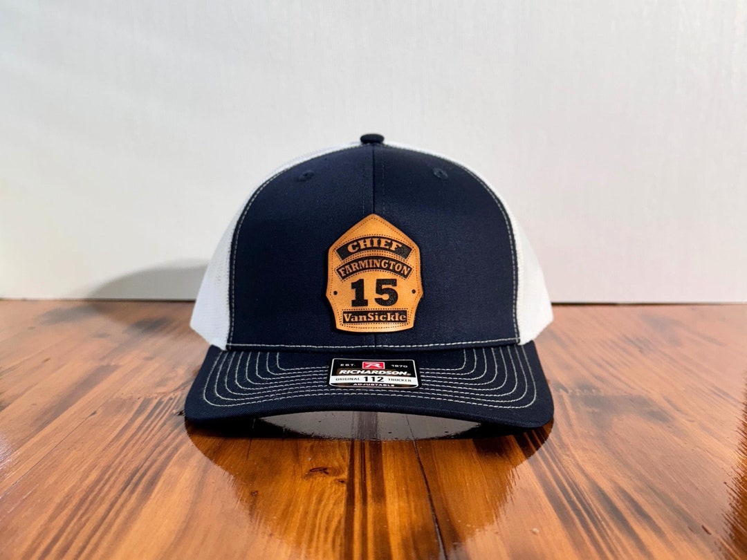 Custom Fire Department Shield Hat, Firefighter Hat, Fire Station Hat ...