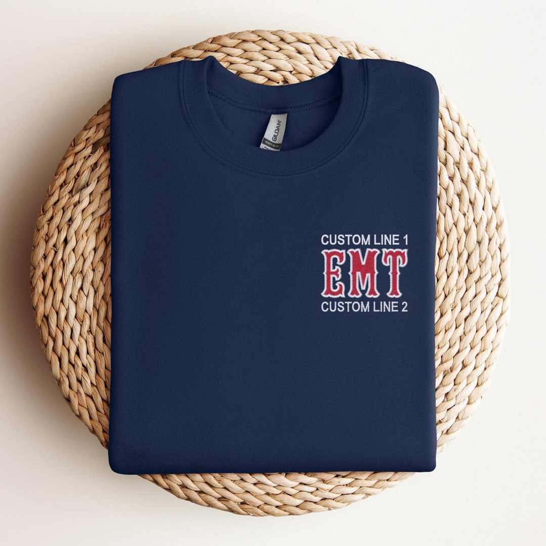 Personalized EMT Sweatshirt Custom EMT Gift First Responder Station ...