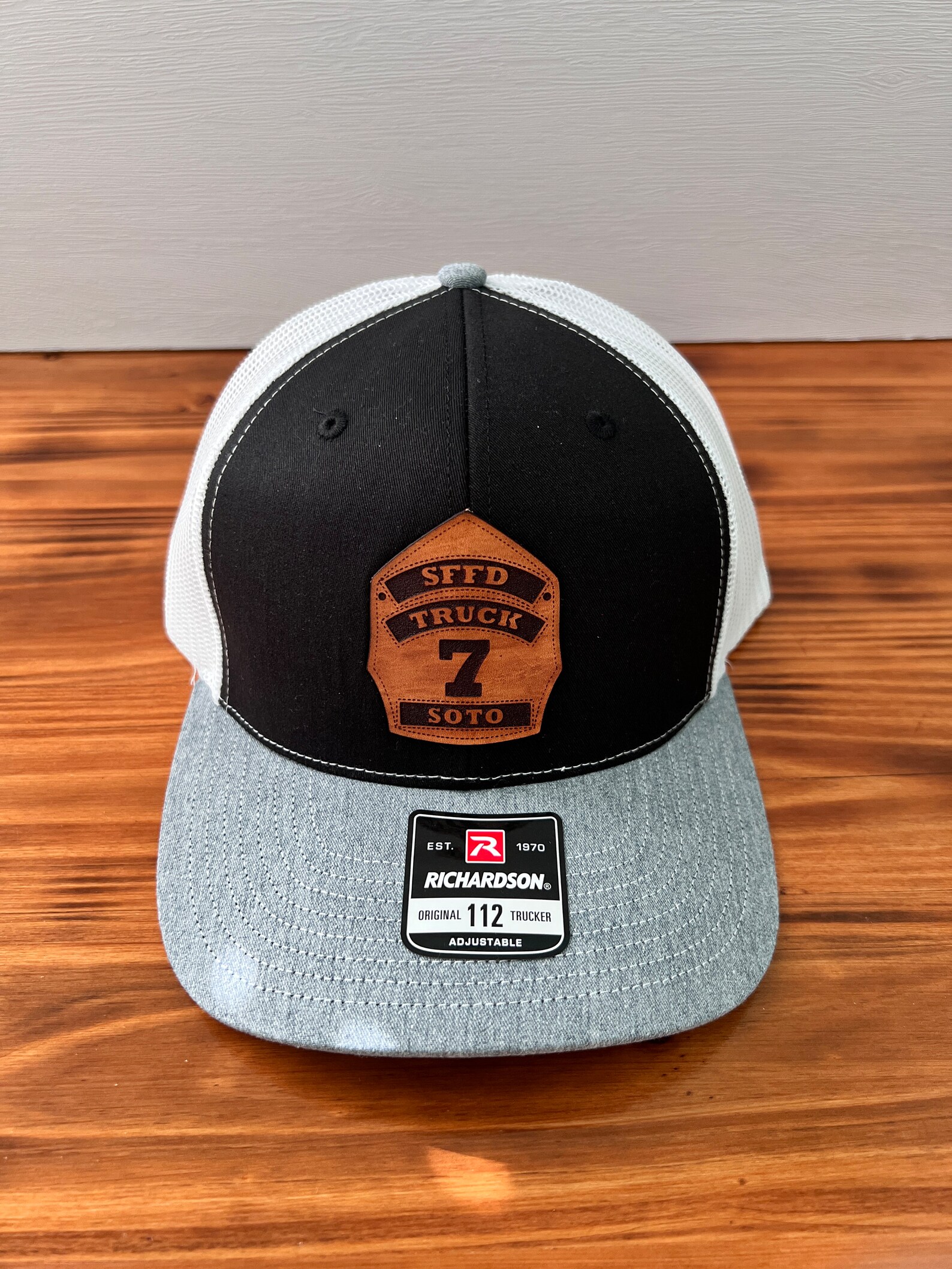 Custom Fire Department Shield Hat, Firefighter Hat, Fire Station Hat ...