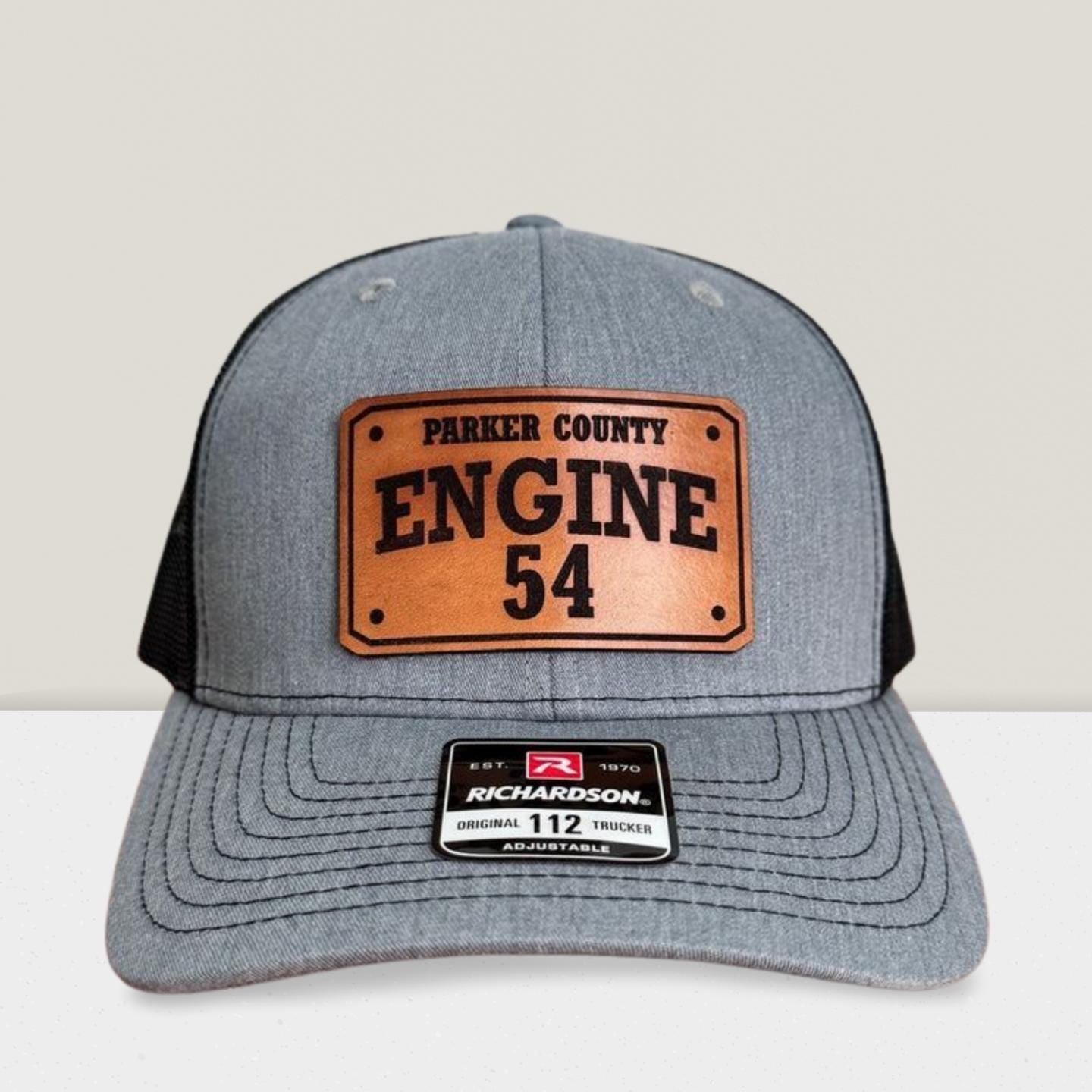 Fire Department Leather Patch Hat, Firefighter FD Hat, Fire Dept ...