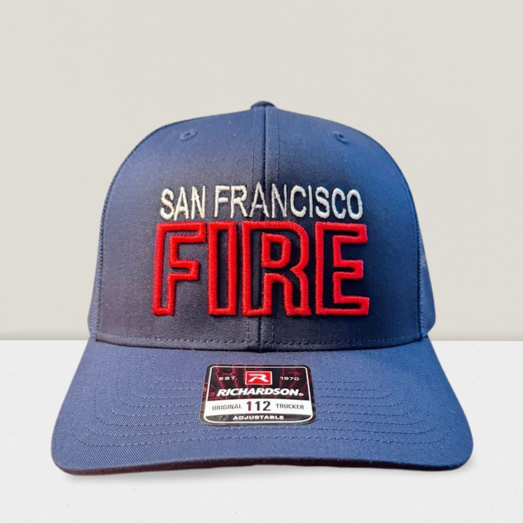 Custom Fire Department Hat, 3D Puff Firefighter Hat, Personalized Fire ...