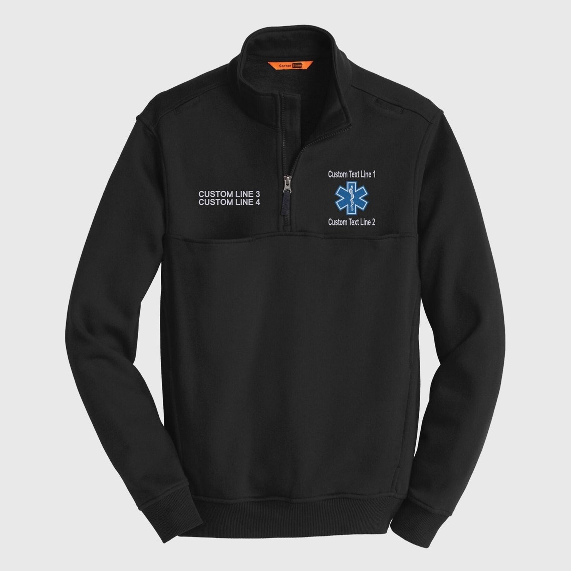 EMS Uniform Sweatshirt Personalized Paramedic Pullover EMT Workwear ...