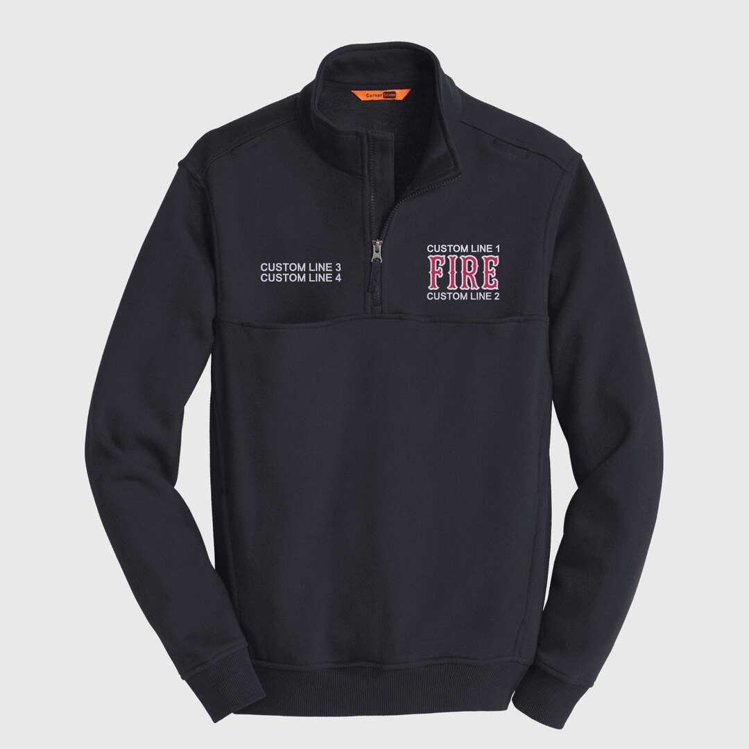 Fire Department Half Zip Pullover Firefighter Academy Graduation Gift ...