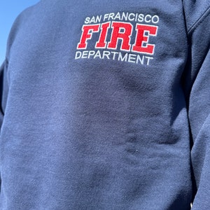 Custom Fire Department Crewneck, Fire Department Full Zip Hoodie ...