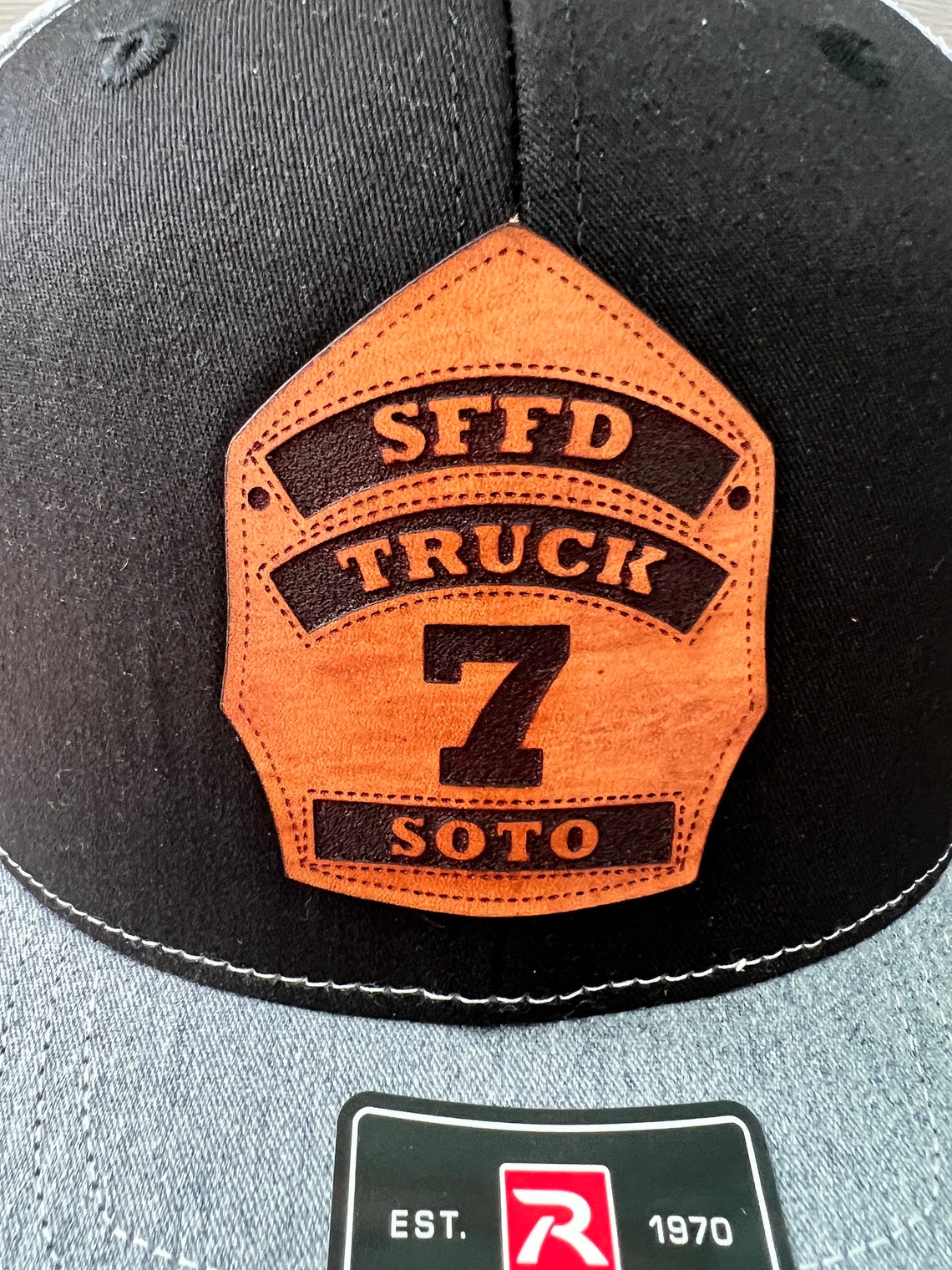 Custom Fire Department Shield Hat, Firefighter Hat, Fire Station Hat ...