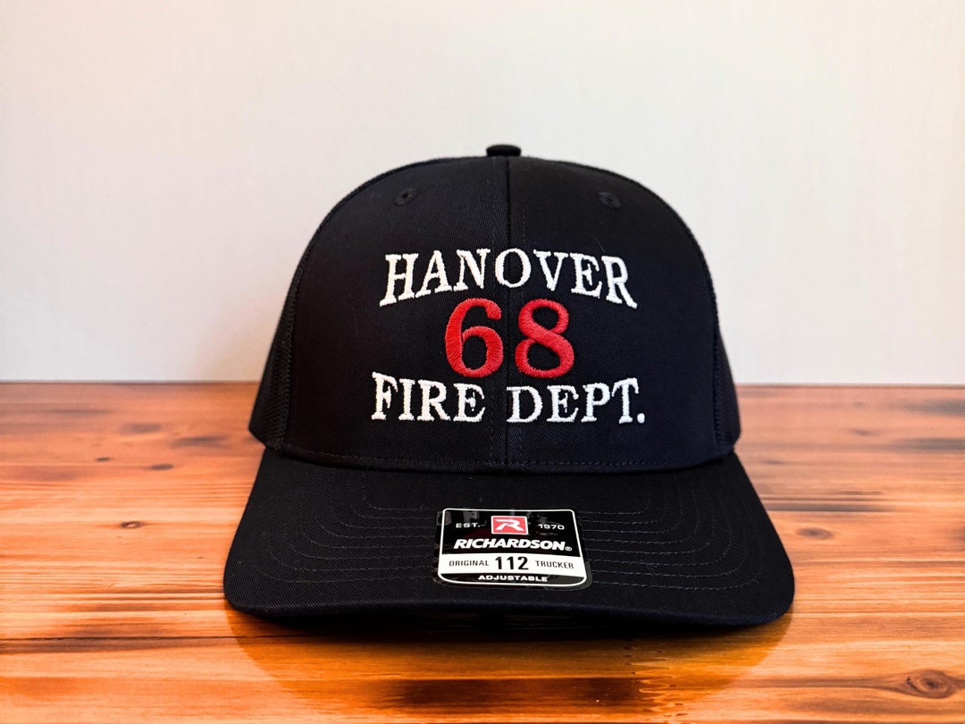 Custom Fire Department Embroidered Hat, Fire Station Hat, Firefighter Hat, Fire Dept Snapback ...