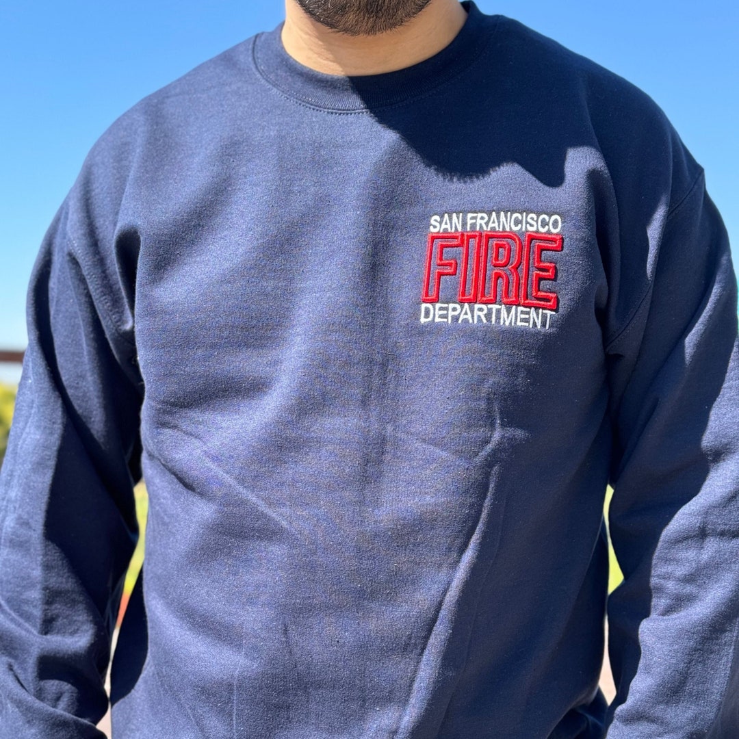 Puff Firefighter Sweatshirt, Custom Fire Department Full Zip Hoodie ...