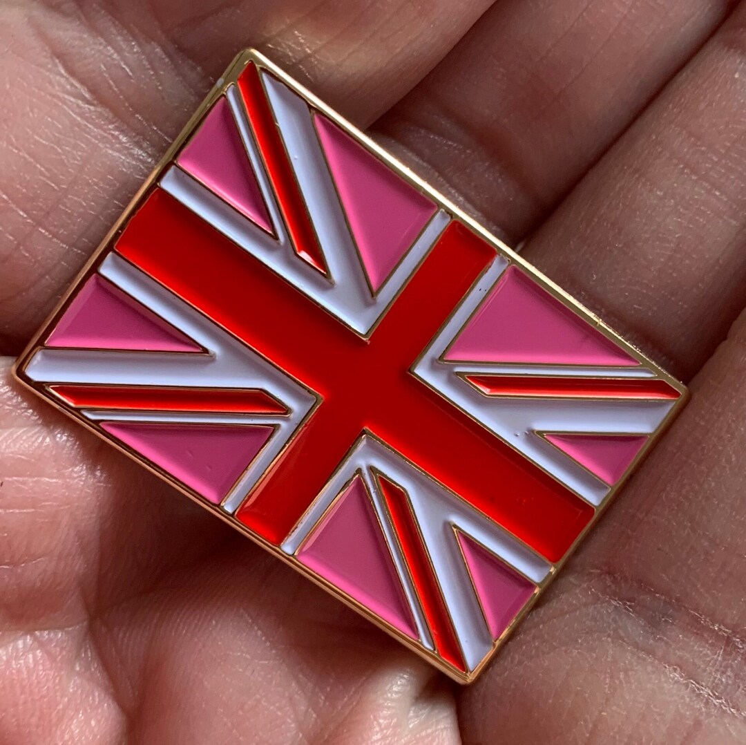 Gay Pride Union Jack Badge Enamel Pin Pin Badge - Etsy