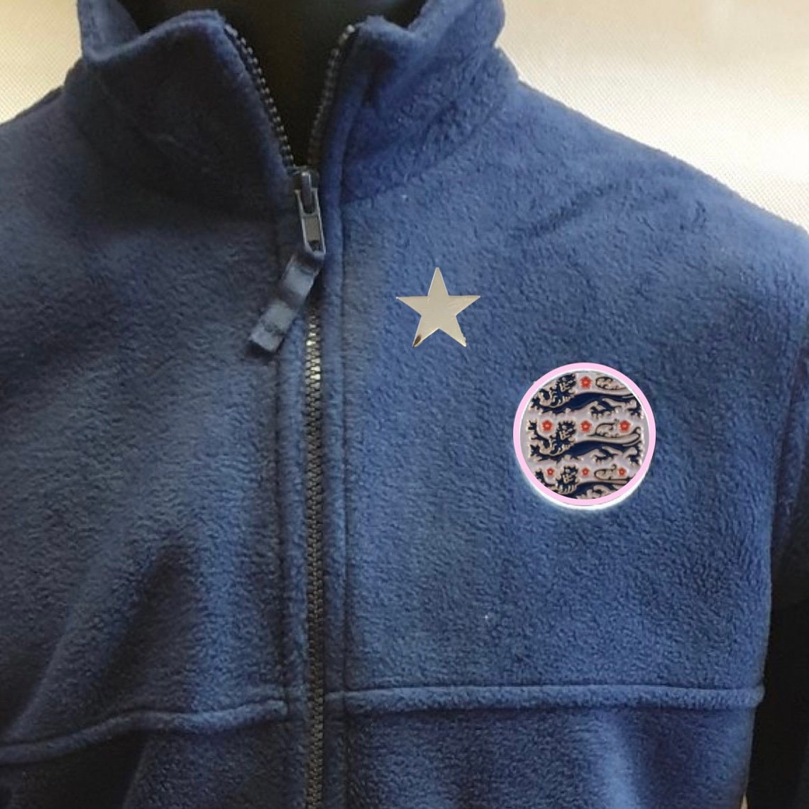 School Badge Gold Metal Star Pin Badge Large Metal School - Etsy